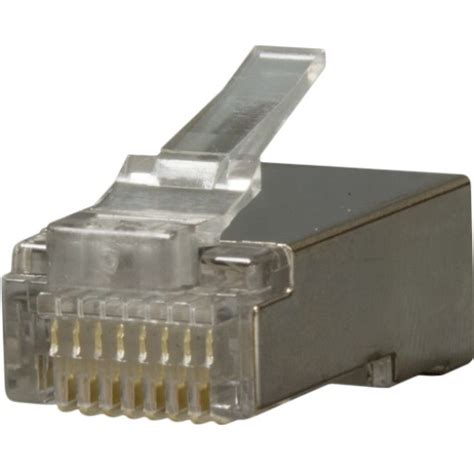 Shielded RJ Connector For Cat E Or Cat Cables