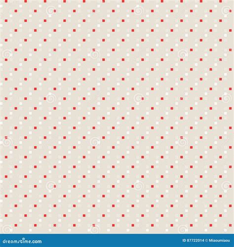 Cute Pixelated Pattern With Simple Geometric Shapes Stock Vector Illustration Of Seamless