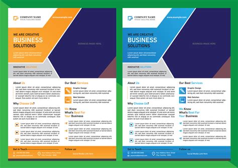 Business Solution Flyer Design 13928487 Vector Art At Vecteezy