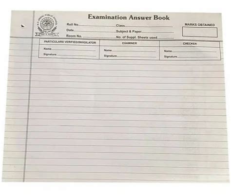 Answer Sheets Printing Service At ₹ 100 Page In Chennai Id 2851064383262