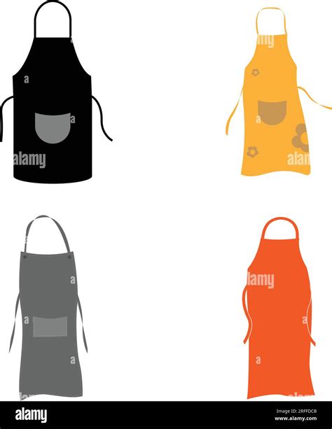 Apron Vector Icon Illustration Symbol Design Background Stock Vector