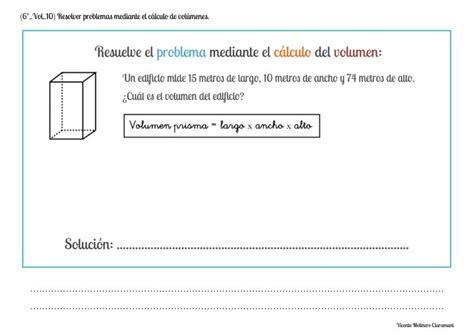 💙 Volumen Y Unidad CÚbica 💙 Sexto Educación Primaria
