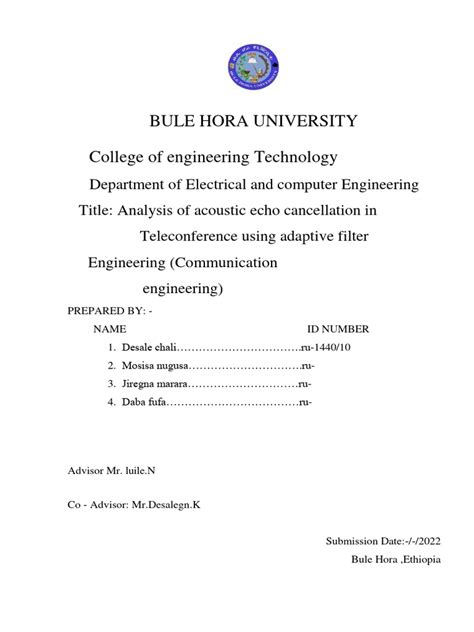 Acoustic Echo Cancellation Pdf Filter Signal Processing Acoustics