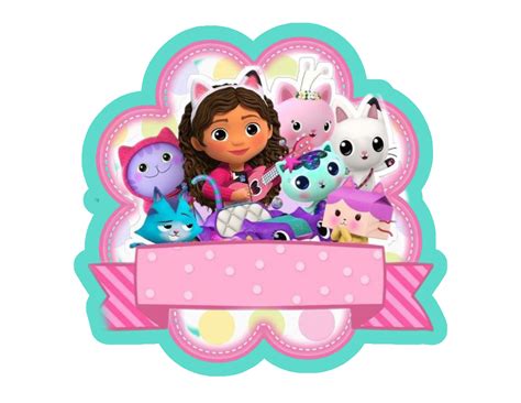 Sticker Gaby Y La Casa De Muñecas Etiqueta Gaby Y La Casa De Muñecas