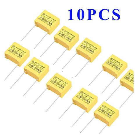Polypropylene Safety Capacitor Combination Kit Dip 275vac X2 Mkp 6 Value 0 1uf 10 Pieces 20