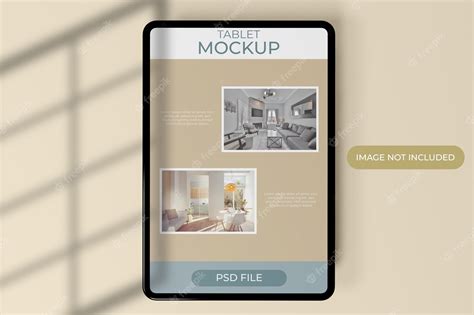 Premium Psd Front View Tablet Mockup Digital Devices Screen Editable For Ui Ux App And Website