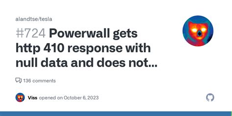Powerwall Gets 410 Response With Null Data And Does Not Update Due To API Change Issue