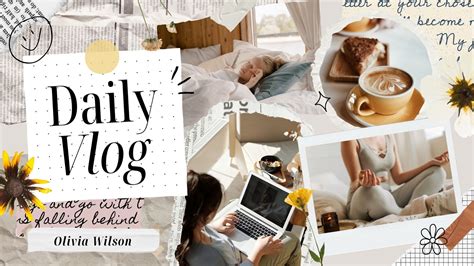 Beige And Brown Cute Scrapbook Daily Vlog Youtube Thumbnail Template