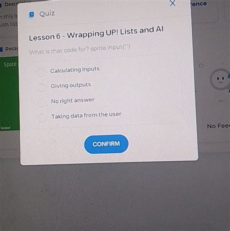 Quiz Lesson Wrapping UP Lists And AI Reca StudyX