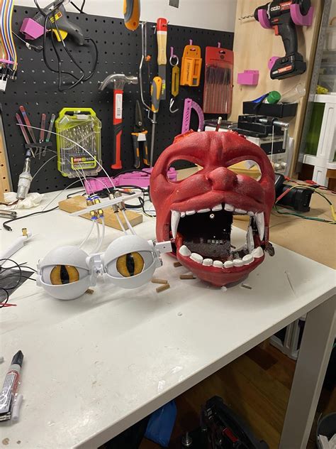 my 3d printed animatronic gargoyle project progress r animatronics