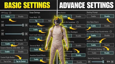 Bgmi And Pubg All New Basic And Advance Control Settings Guide Explain Bgmi And Pubg Mobile Settings