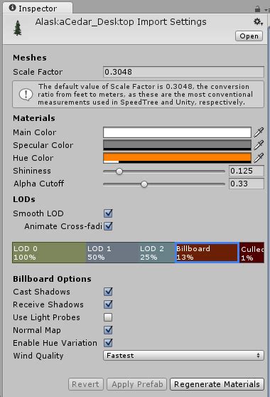 Unity Manual Speedtree
