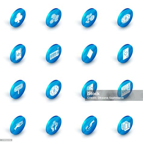 세트 카지노 칩 칩 게임 주사위와 얼음 조각 달러 기호 조커 카드 놀이 간판 슬롯 머신 럭키 세븐 잭팟 재생 하트 및 다이아몬드 아이콘과 위스키 유리 벡터 3차원 형태에