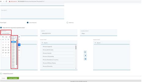 Dms 304 Create Document Template Date Picker Issue When Year Is