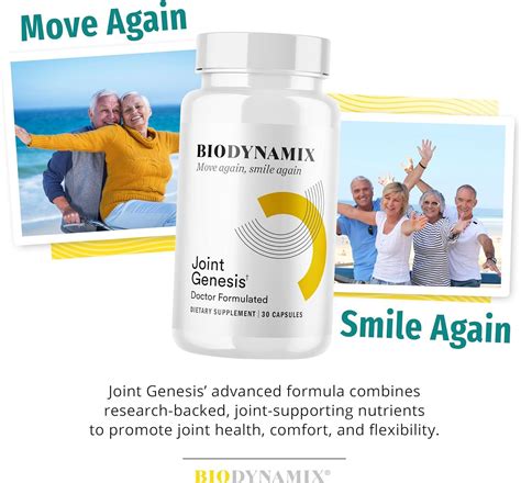 Biodynamix Joint Genesis Support Joint Function Comfort And Flexibility
