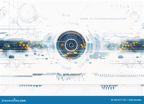Digital Data Visualization With Futuristic Graphics S Isolated Stock Vector Illustration Of
