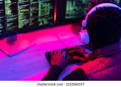 Software Developer Coding On His Computer Stock Photo Shutterstock