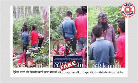 Child Kidnapping scripted video is being shared on social media as real