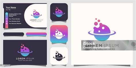 플래닛 랩 심볼 디자인 템플릿 행성 기호와 결합 된 원 분자 0명에 대한 스톡 벡터 아트 및 기타 이미지 0명 개념 과학