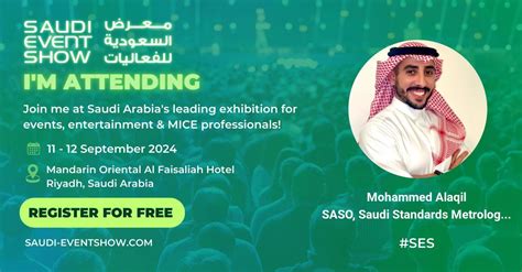 Mohammed Alaqil On Linkedin Ses Saudieventshow Eventprofessionals