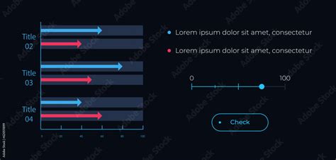 diagram with arrows ui element template editable isolated vector