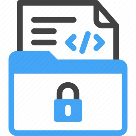 Computer Programming Coding Development Data Security Folder Protection Icon Download On