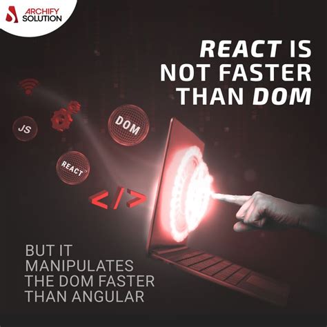 Archify Solutions On Linkedin React Isnt Inherently Faster Than The Dom But It Excels In