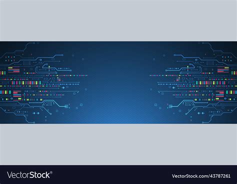 Modern Futuristic Engineering Science Technology Vector Image