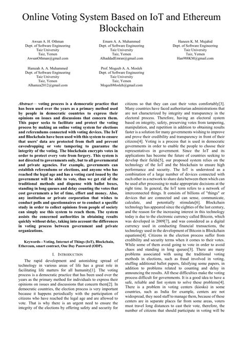 pdf online voting system based on iot and ethereum blockchain