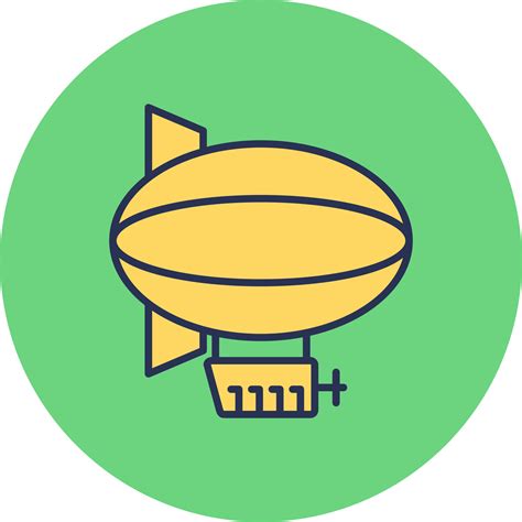 Blimp Vector Icon 19966419 Vector Art At Vecteezy