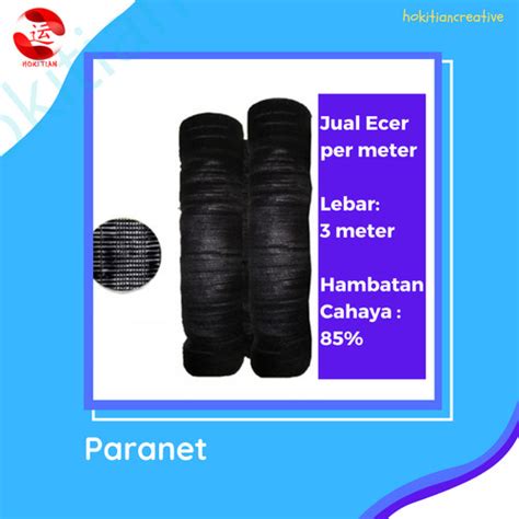 Jual Paranet 85 Eceran 1 Meter Jaring Paranet Lebar 3 Meter Shading Net - Kab. Tangerang ...