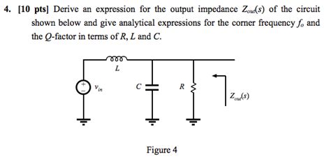 solved derive an expression for the output impedance