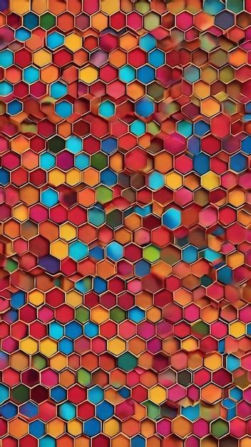 Premium Photo Seamless Pattern Based On Hexagonal Grid Premium Photo Seamless Pattern Based On Hexagonal Grid