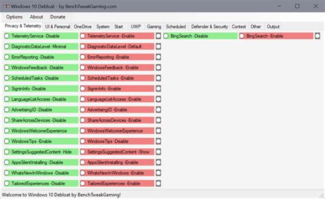 Guide Review Windows 10 Debloat Tool Gui Improves The Windows 10 Tweaker S Usability Guides