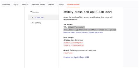 integration with data api all things dataos