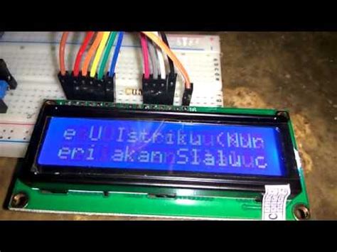 Membuat Running Teks Dengan Arduino Uno Lcd 16x2 YouTube