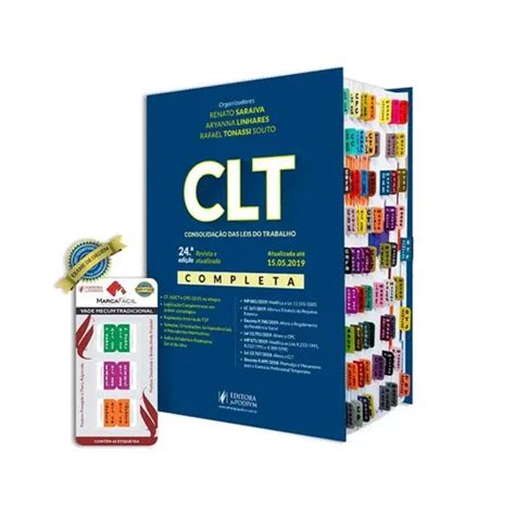 Clt Consolidacao Das Leis Do Trabalho Juspodivm 24 Ed De Renato
