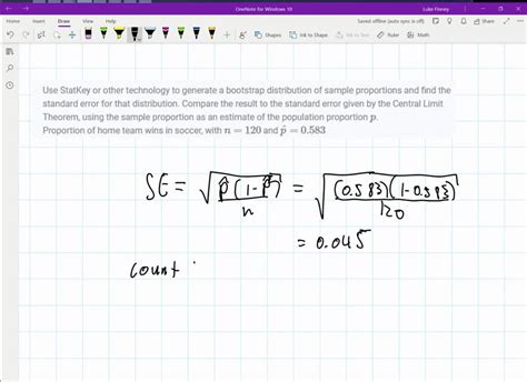 Solveduse Statkey Or Other Technology To Generate A Bootstrap