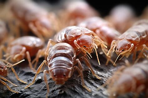 Bed Bugs Crawling On Wood Premium Ai Generated Image