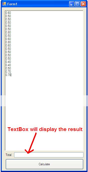 VS Sum Of Each Lines In RichTextBox VBForums