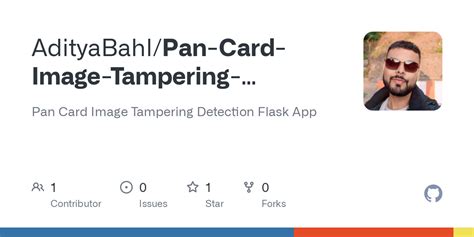GitHub AdityaBahl Pan Card Image Tampering Detection Flask App Pan Card Image Tampering