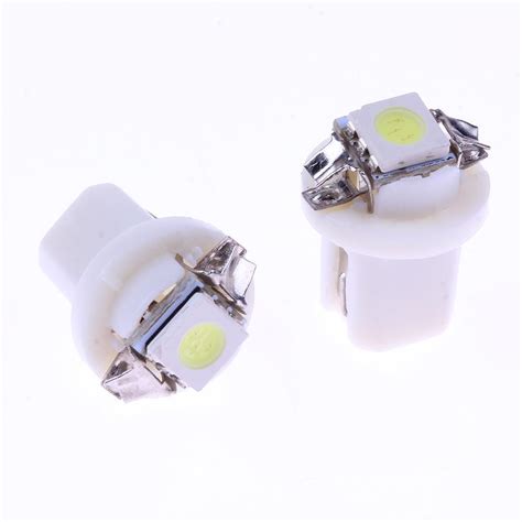 10pcs T5 B8 5d 5050 Smd Led Car Auto Instrument Dashboard Light Bulbs