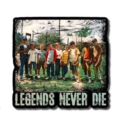 Legends Never Die Sandlot Movie 90s Movie Sandlot Gang Sticker Etsy