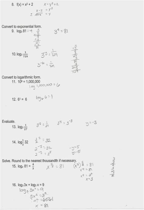 Algebra Alerts Algebra 1 And 2 Algebra 2 Chapter 8 Review