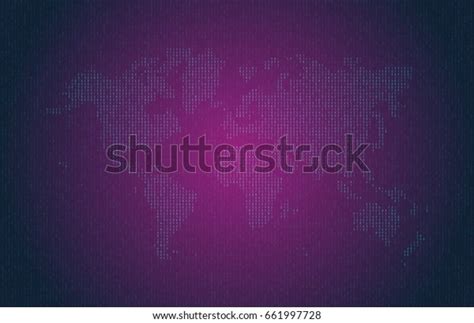 Hexadecimal Computer Code Form Silhouette World เวกเตอร์สต็อก ปลอดค่า