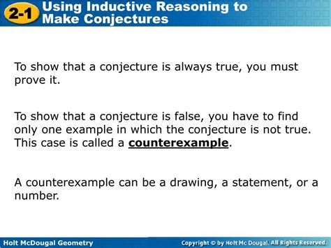 Ppt Use Inductive Reasoning To Identify Patterns And Make Conjectures