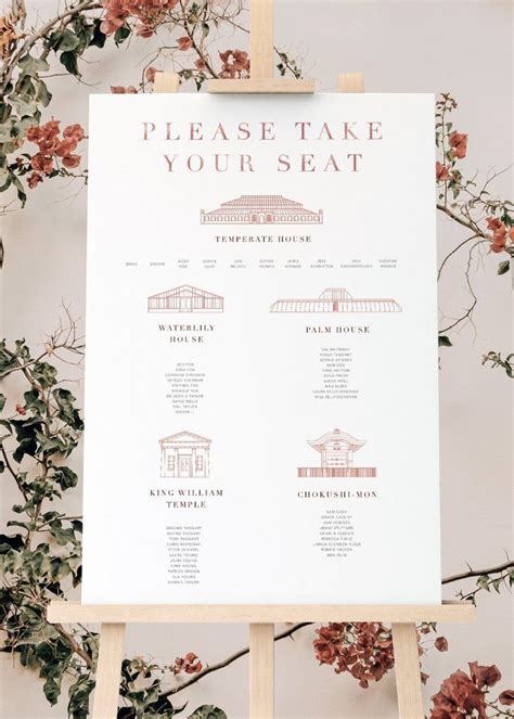 Bespoke Illustrated Table Plan Table Names — Written By Emily House Joy Wedding Table