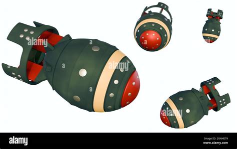 3d Rendering Of Isolated Nuke Weapon It Is A Nuclear Weapon Explosive