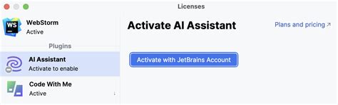 ai assistant webstorm documentation