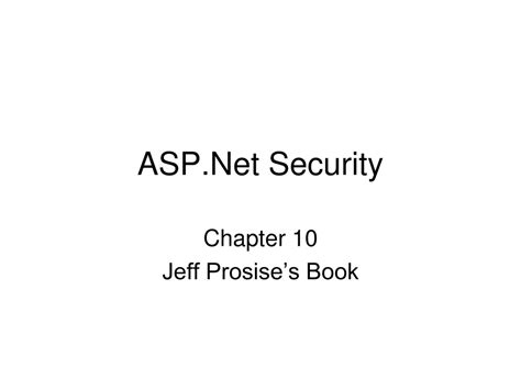 PPT ASP Net Security PowerPoint Presentation Free Download ID